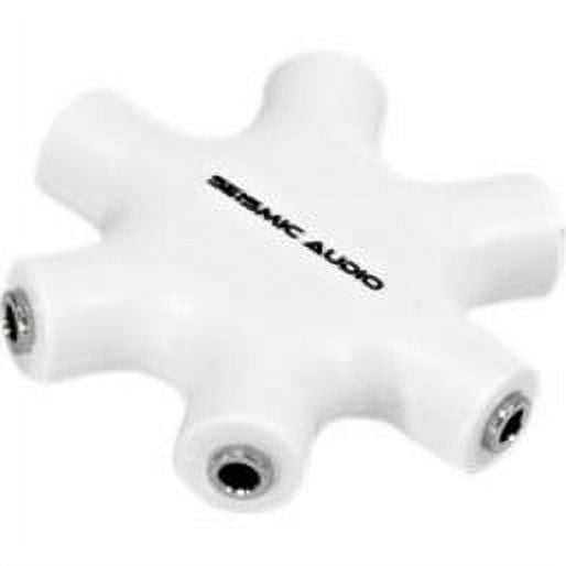 Seismic Audio - 5 Way Headphone Splitter Hub - Turn one MP3 into Music ...