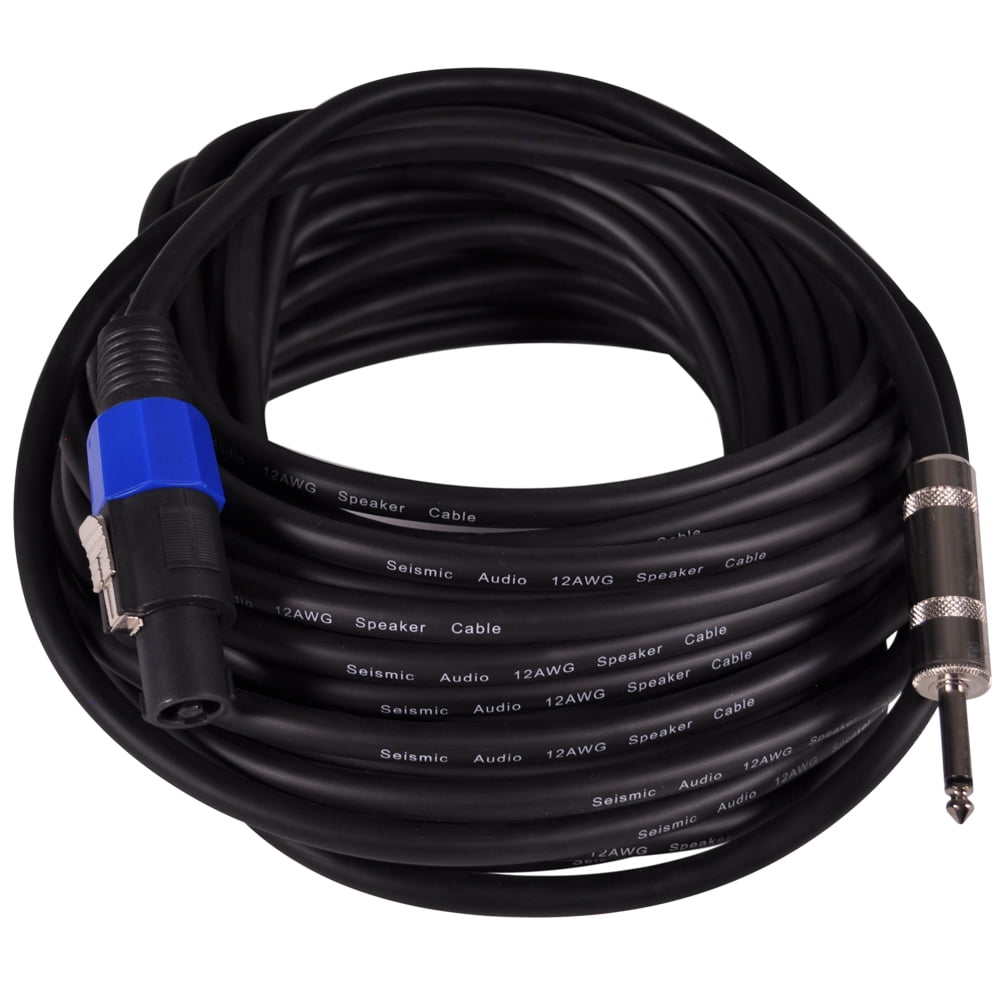 Seismic Audio 50 Foot 12 Gauge Speakon to 1/4" Pro Audio Speaker Cable ...
