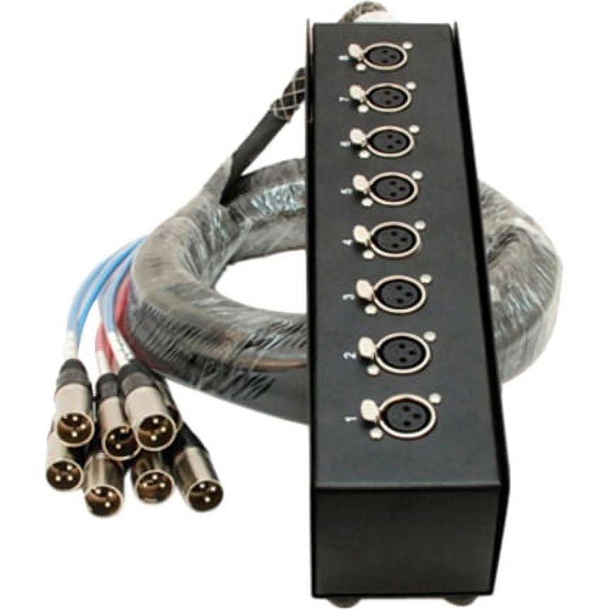 Seismic Audio 8 Channel XLR Send Sub Snake, 20' - Walmart.com