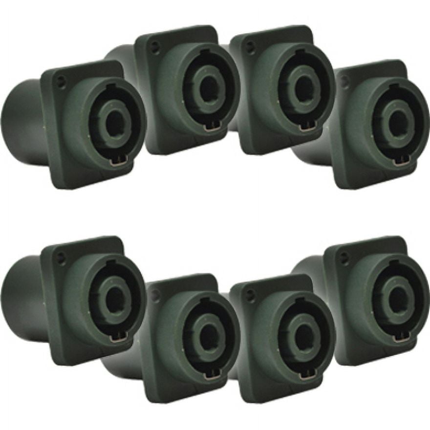 Seismic Audio 8 Pack - 1/4" Speakon Combo Jacks Dual Function Panel ...