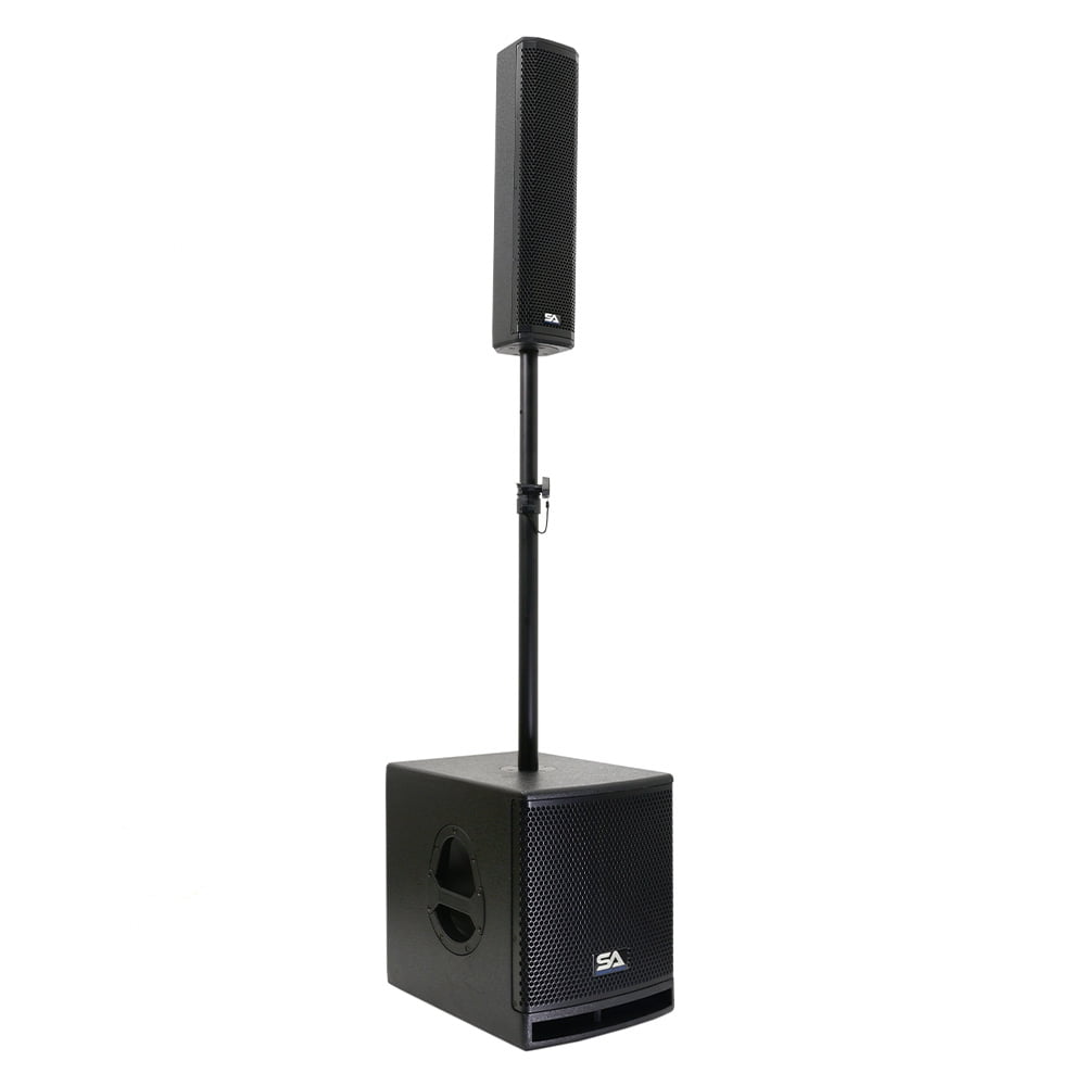 Seismic Audio - Apex-10S - Powered Column Array PA System - 700 Watts ...