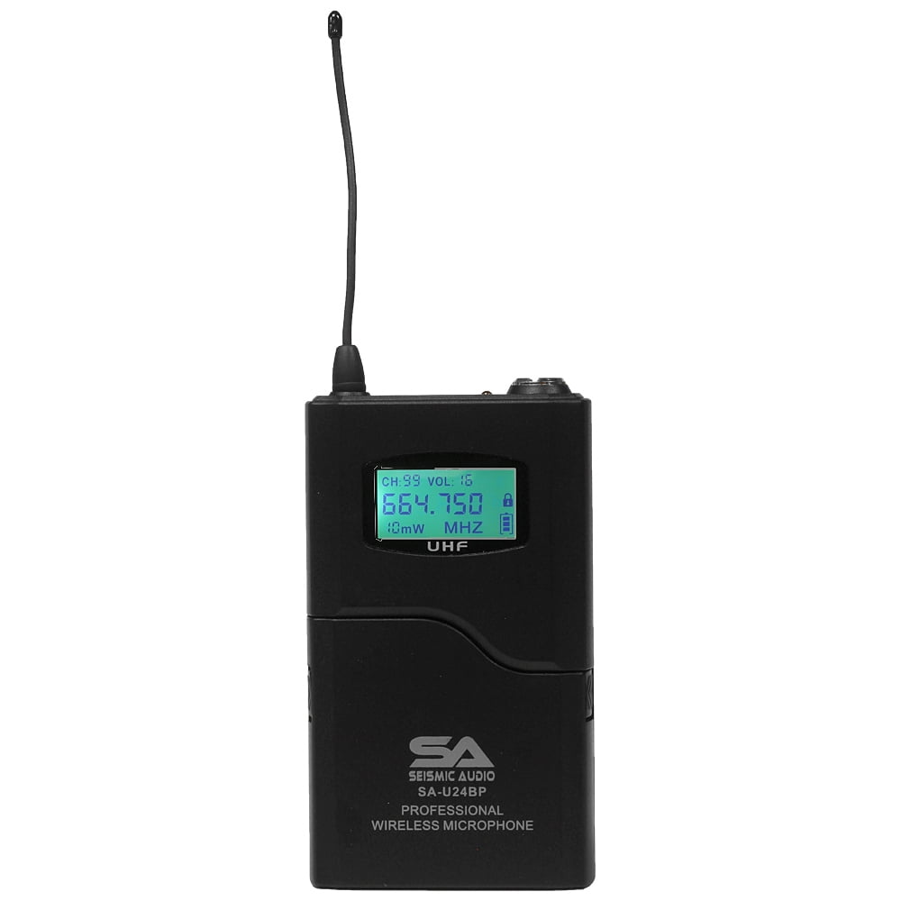 Seismic Audio Body Pack Transmitter for UHF Wireless Microphone Systems ...