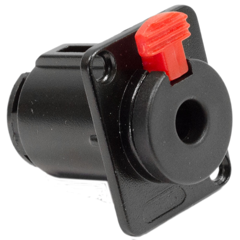 Seismic Audio Locking 1/4" Female Panel Mount Connector - Black Metal ...