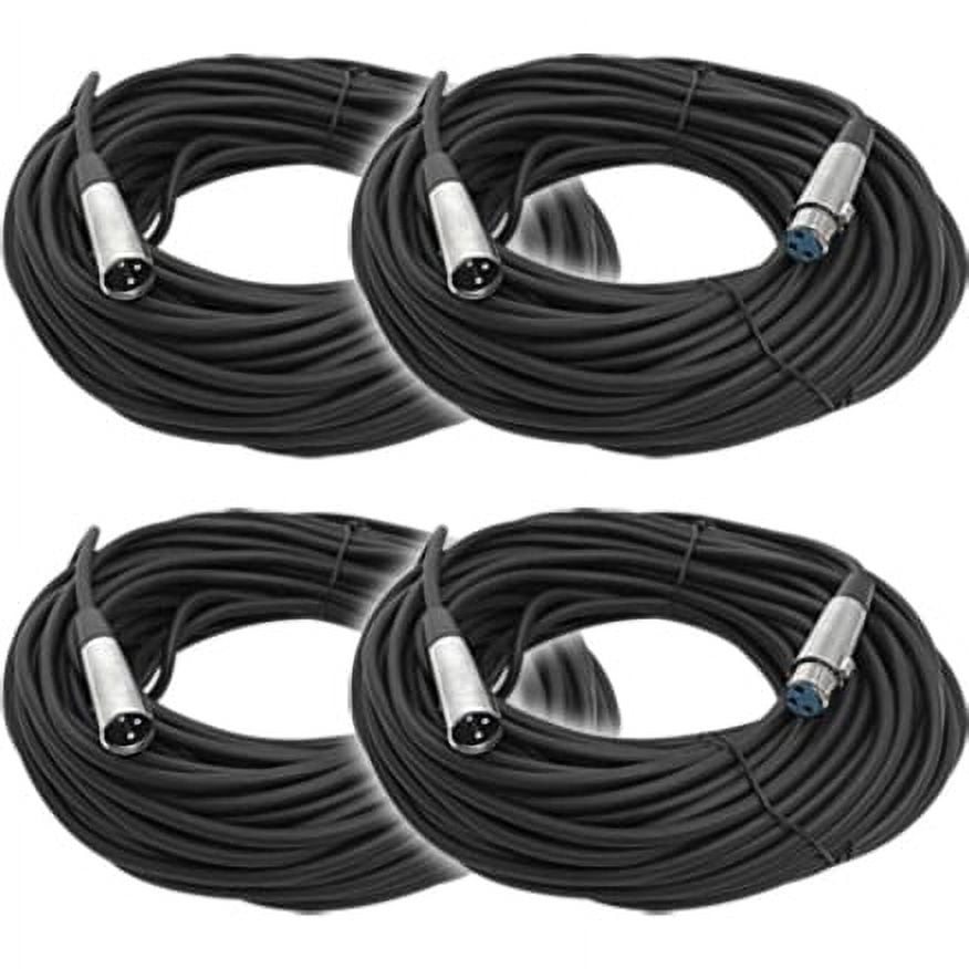 Seismic Audio SADMX100, 100 Foot Premium Heavy Duty DMX Cable (4 Pack ...
