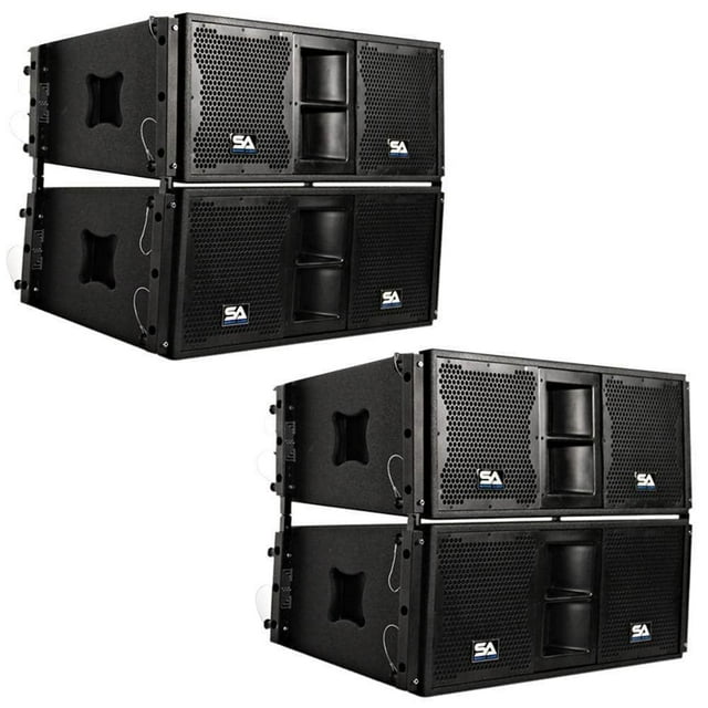 Seismic Audio SALA-210-PKG1 Powerful Sound 2-Way Outdoor Speakers for ...