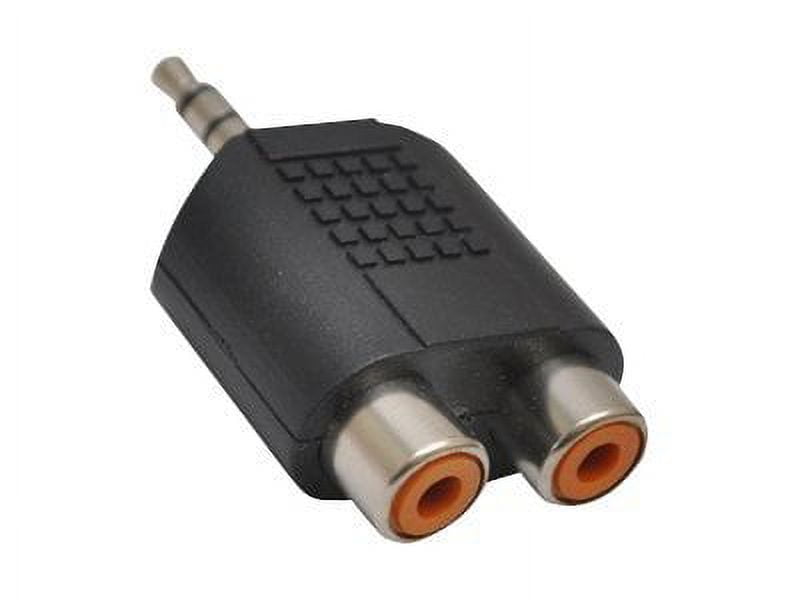 SAPT55 - 1/8" male to Dual RCA Female Adapter - Walmart.com