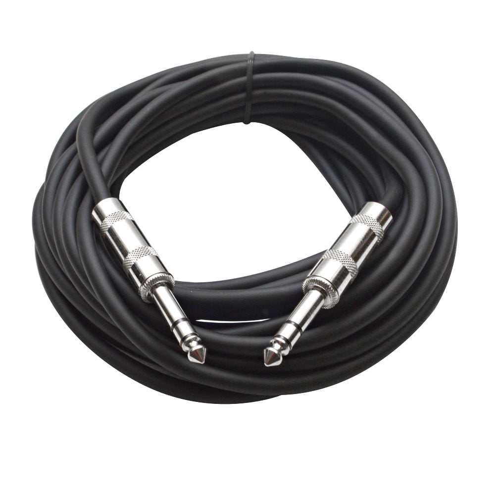 "Seismic Audio 25' TRS Male-to-Male Stereo Cable, 1/4"" Heavy Duty ...