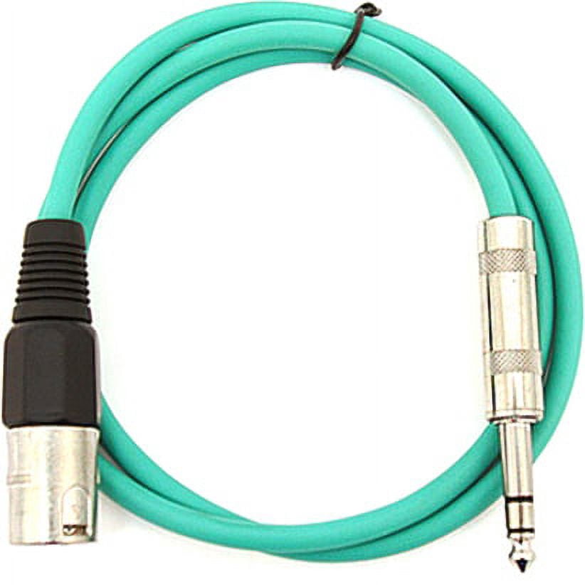 Seismic Audio SATRXL-M2, Green 2' XLR Male to TRS Patch Cable - Walmart ...
