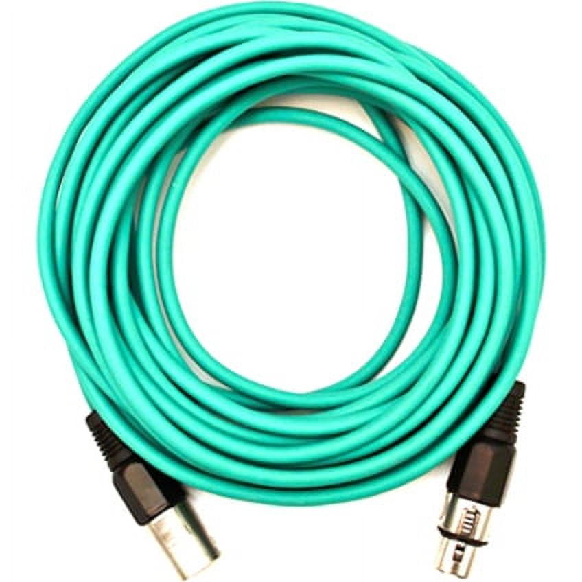 Seismic Audio SAXLX-25, Green 25 Foot XLR Microphone Cable - Walmart.com