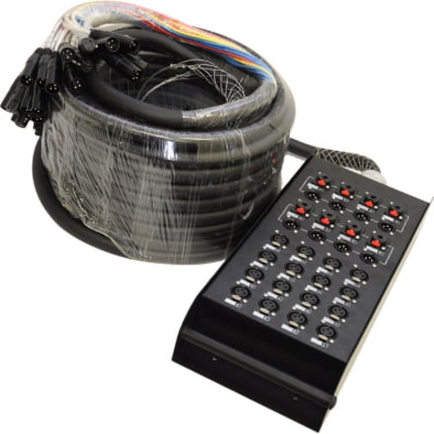 SAXQ-16x8x75 - 16 Channel 75' Snake Cable (XLR & TRS) - Walmart.com