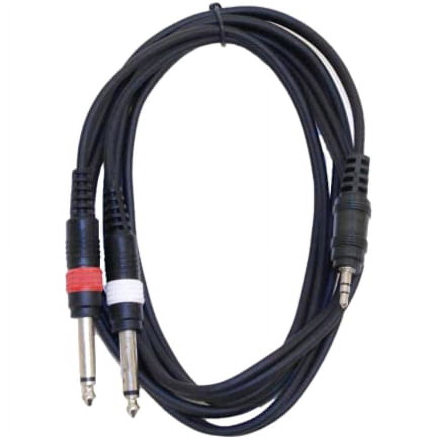 Seismic Audio Seismic Audio, SAiTSY6, 1/8" Stereo 3.5 mm to Dual 1/4 ...