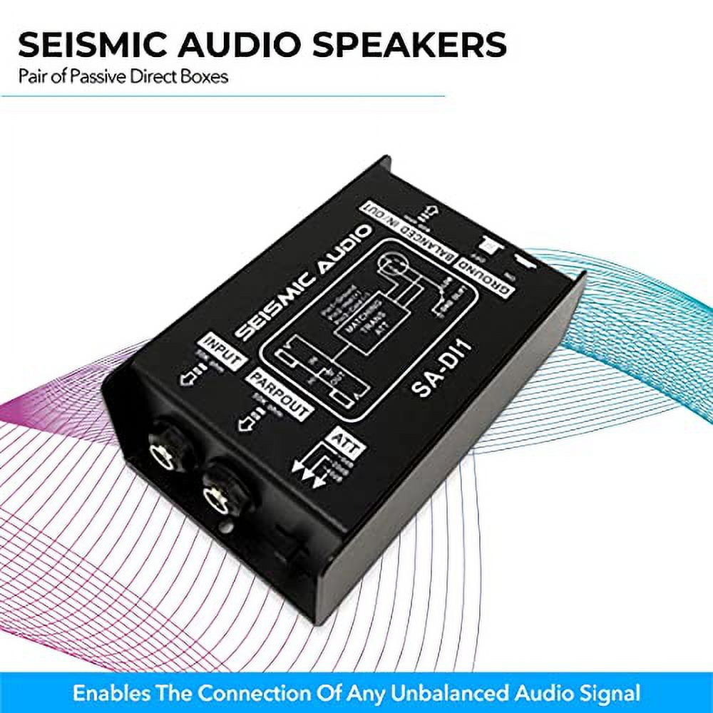 Seismic Audio Speakers Passive Direct Box with Ground Left and ...