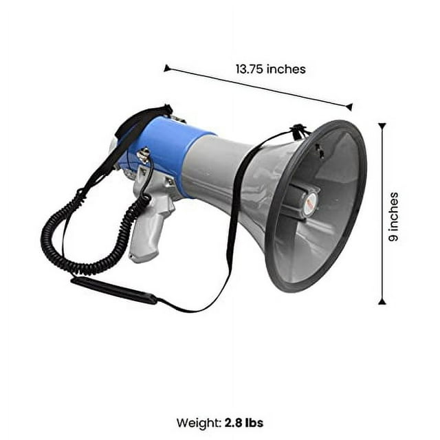 Seismic Audio Speakers Professional Transistor Megaphone, Large Bell ...