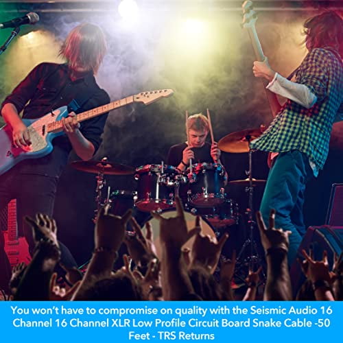 Seismic Audio - XLR Low Profile Snake Cable with 4 TRS Returns ...