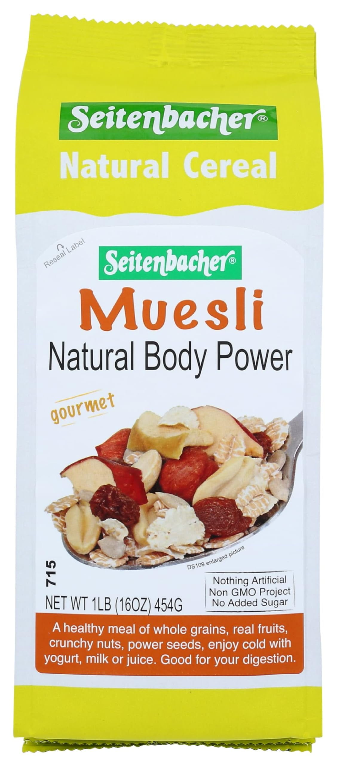 Seitenbacher Musli #1 Natural OIF8 Body Power Cereal, 16 Ounce ...