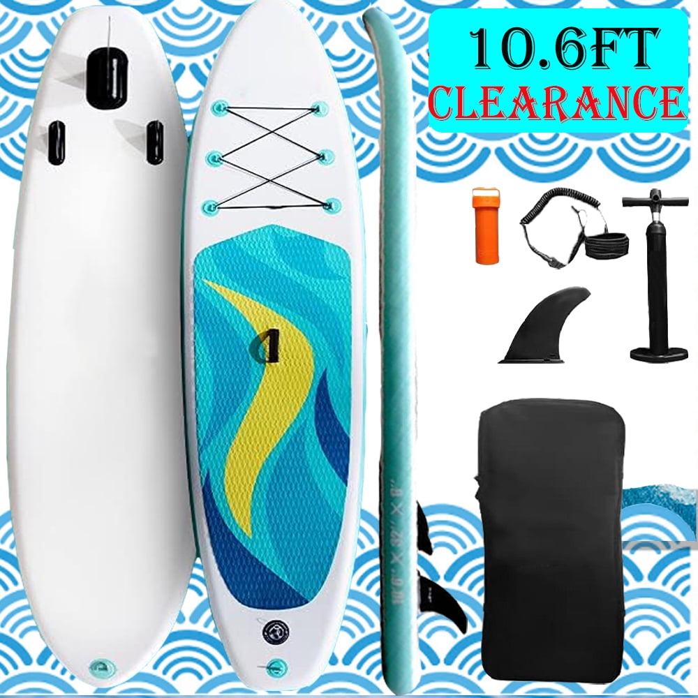 Seizeen 10.6FT Inflatable Paddle Board, Adult Teen Stand Up Paddle ...