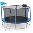 Seizeen 10FT Kids Trampoline with Enclosure, Outdoor Trampolines High ...