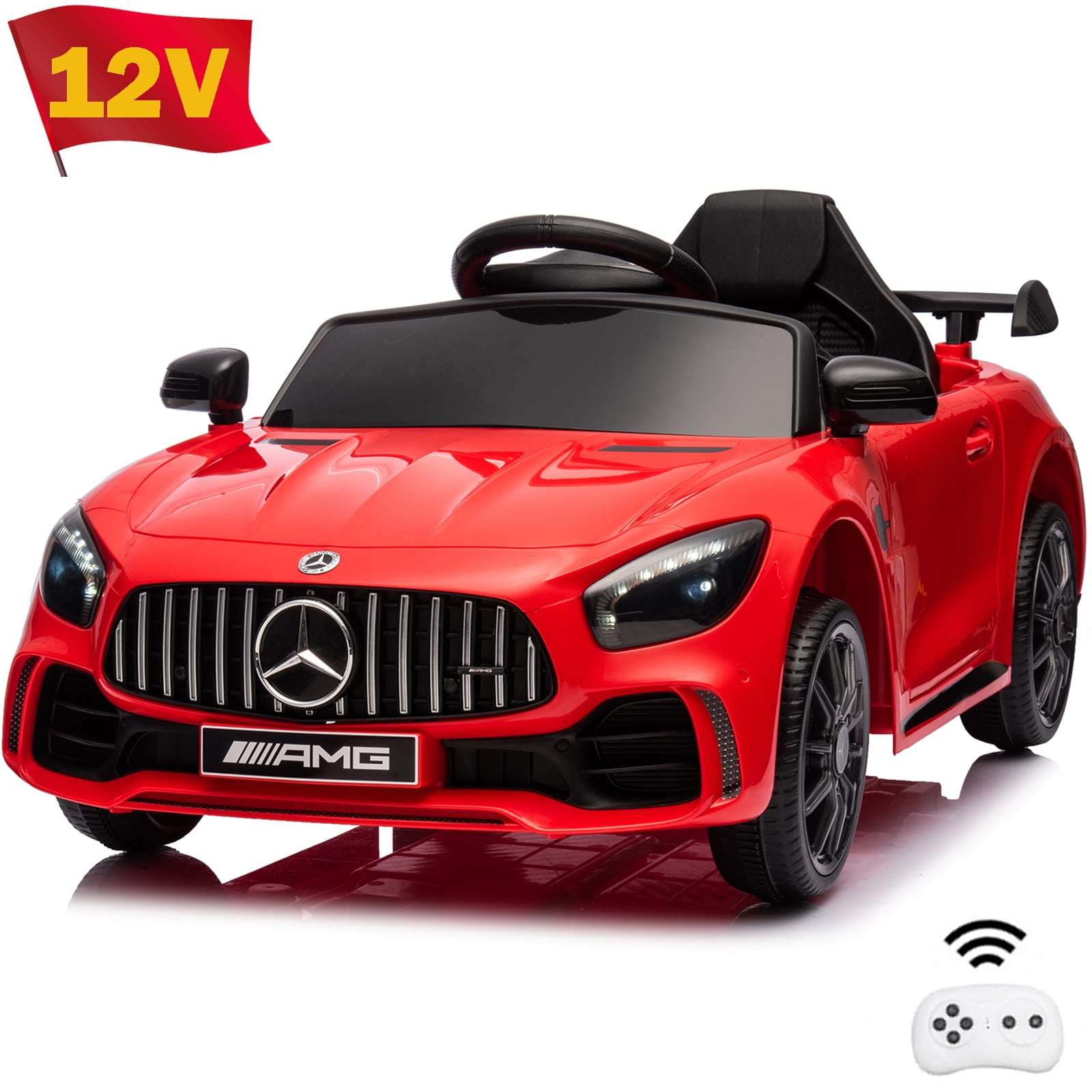 Seizeen 12V Kids Electric Ride On Car with Parental Control, Child's ...