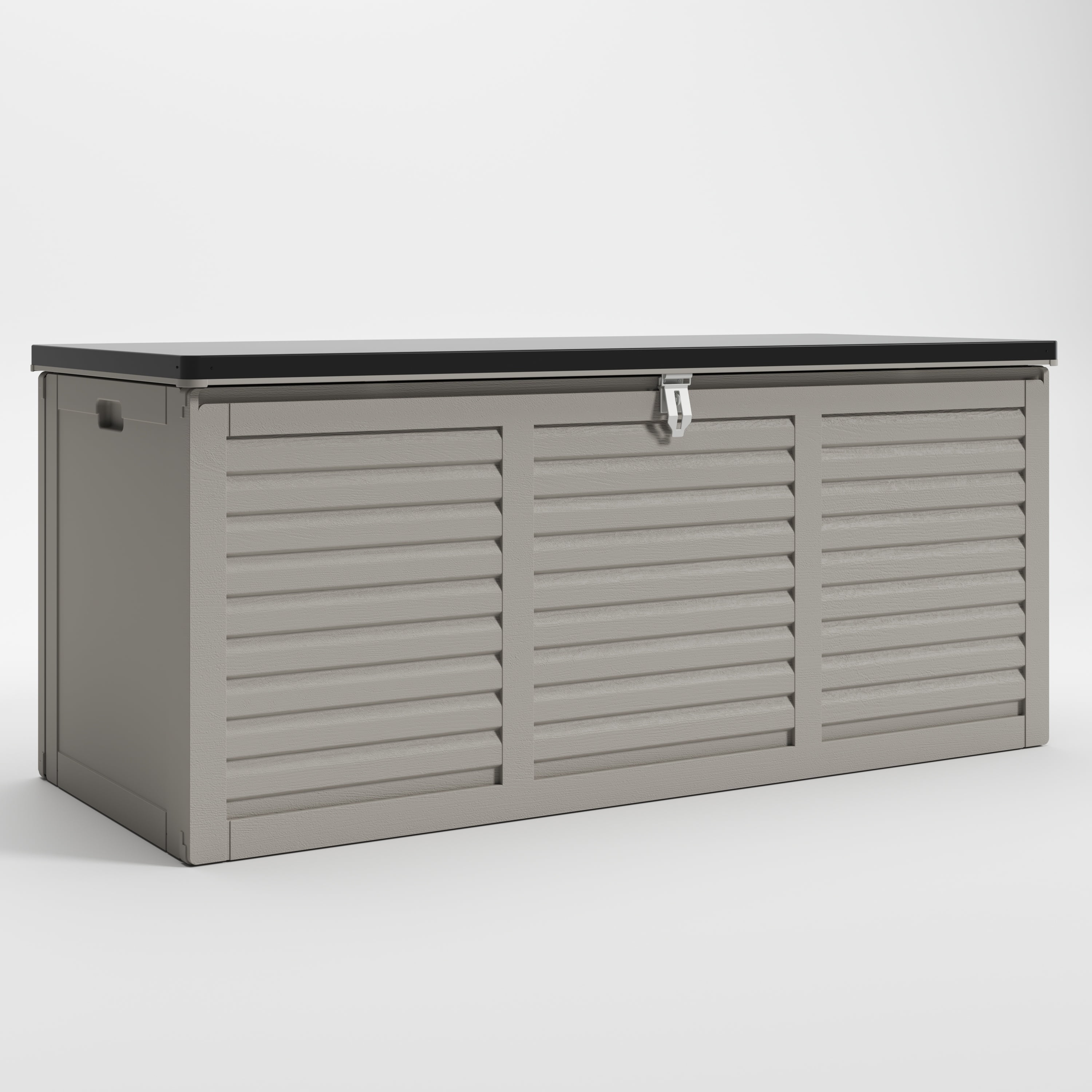 Seizeen 130 Gallon Outdoor Storage Box, Resin Deck Box, Waterproof ...