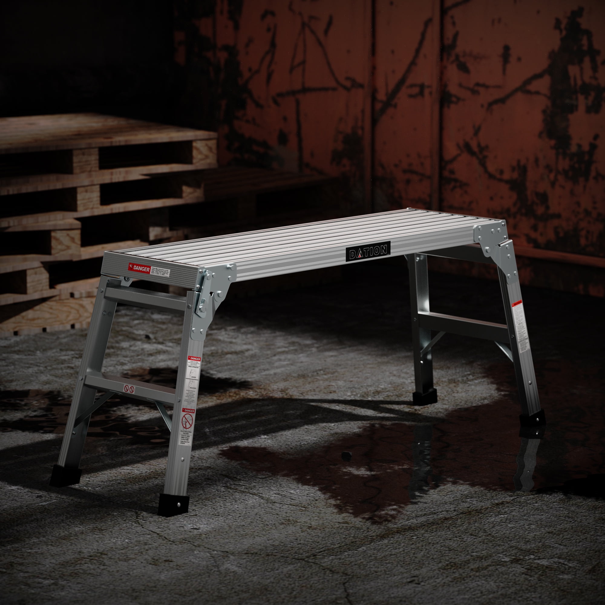 Seizeen 22''L Portable Step Ladder, Folding Work Platform 440LBS ...