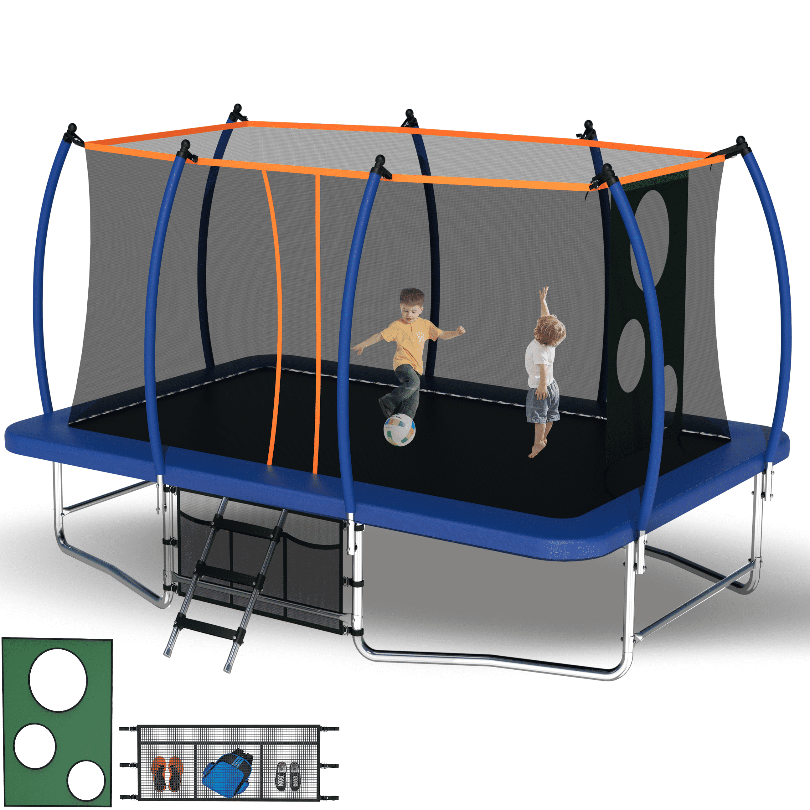 Seizeen 2200lbs Kids Trampoline, 8 x 14ft Rectangle Trampoline for ...