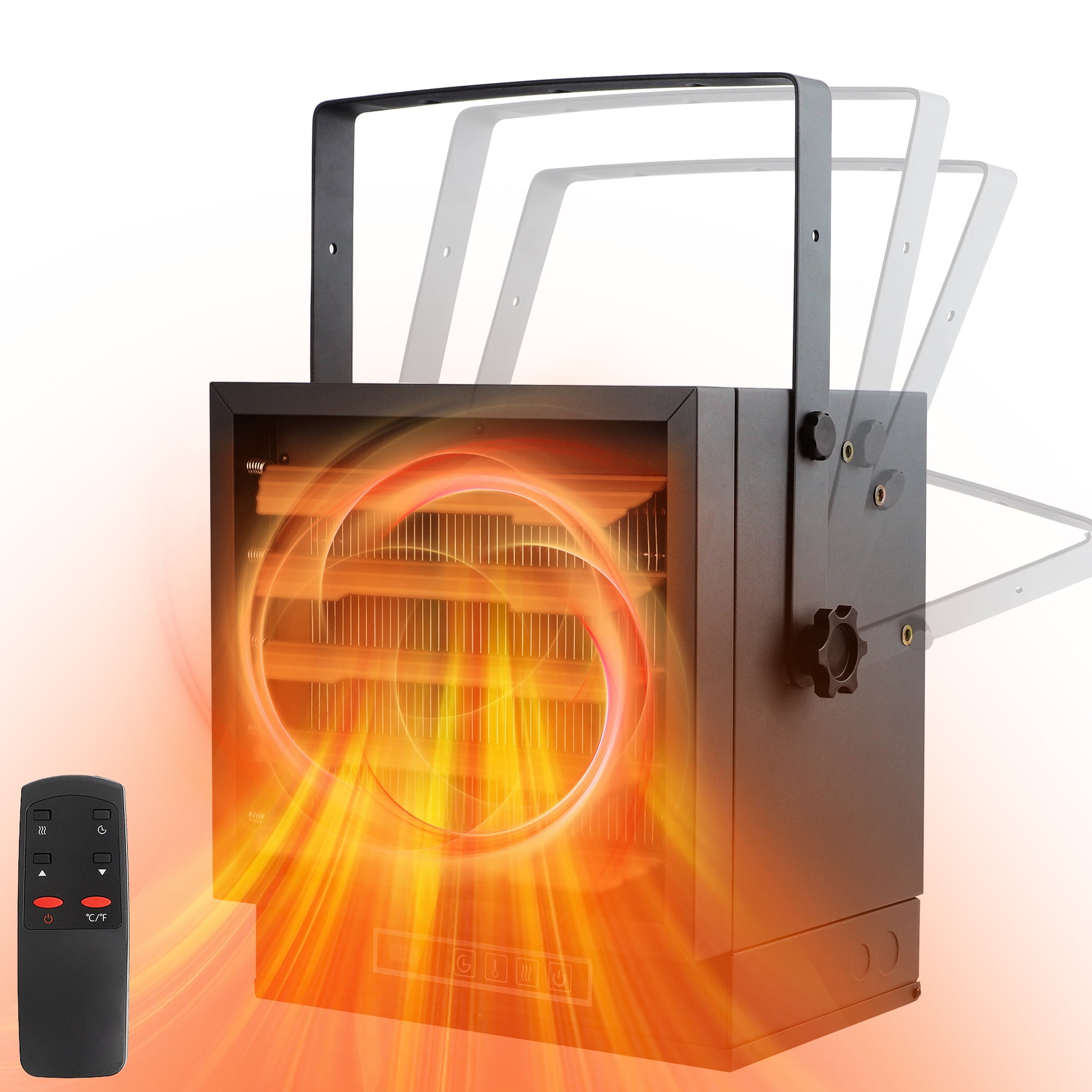 Seizeen 7500W Electric Heater, Wall Mount, Garage Space Heater, Remote ...