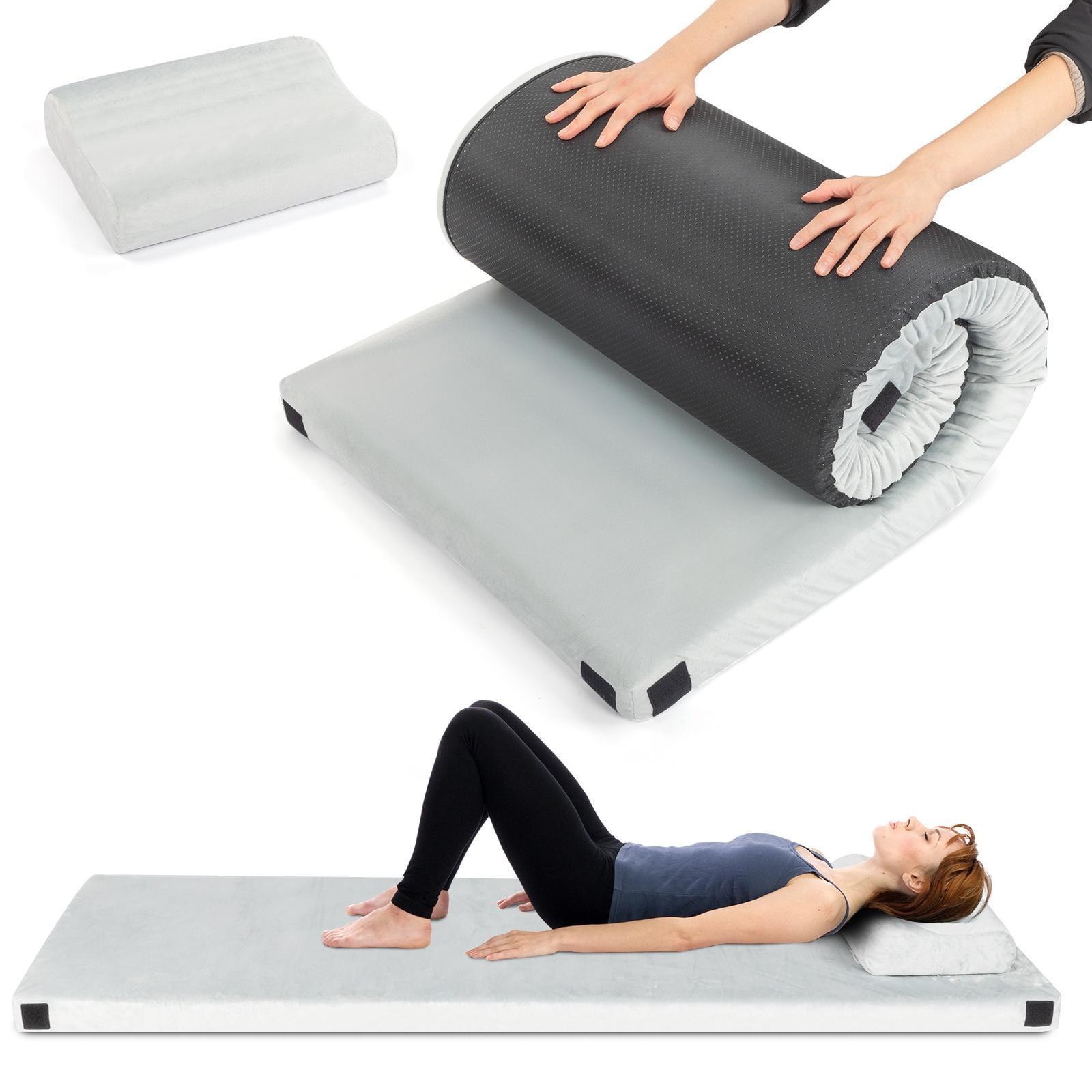 Seizeen Camping Mattress Pad, 3"T Memory Foam Sleeping Pad w/Pillow ...