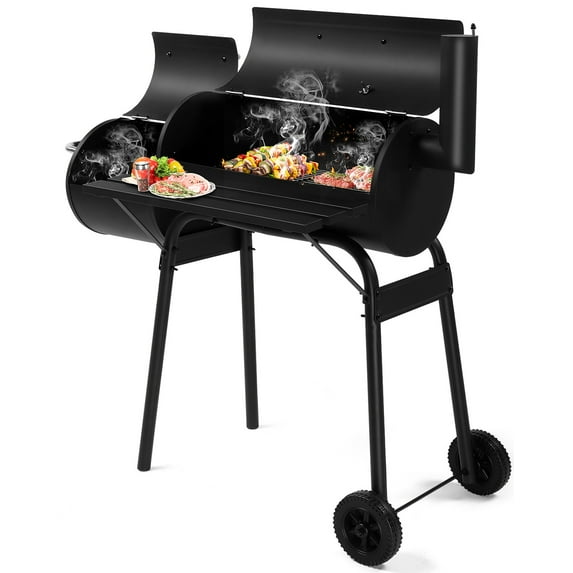 Seizeen Outdoor Charcoal Grill & Smoker, Portable BBQ Cooker with ...