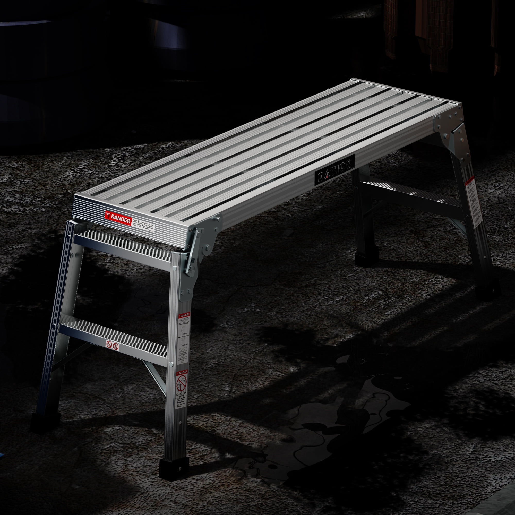 Seizeen Folding Work Platform, 50''L Portable Step Ladder, Multipurpose ...