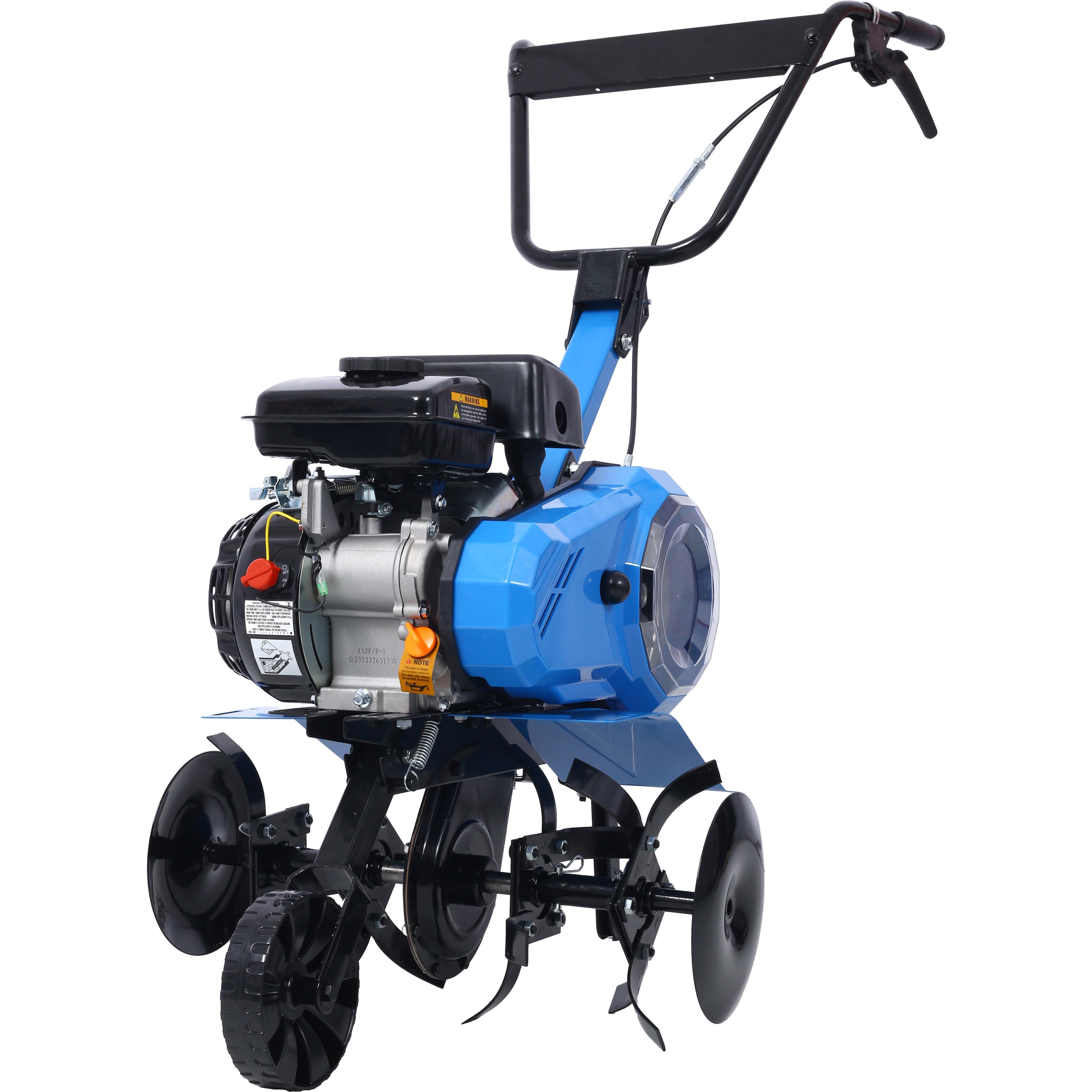 Seizeen Gas Powered Garden Tiller and Cultivator, 4-Cycle 78.5cc Front ...
