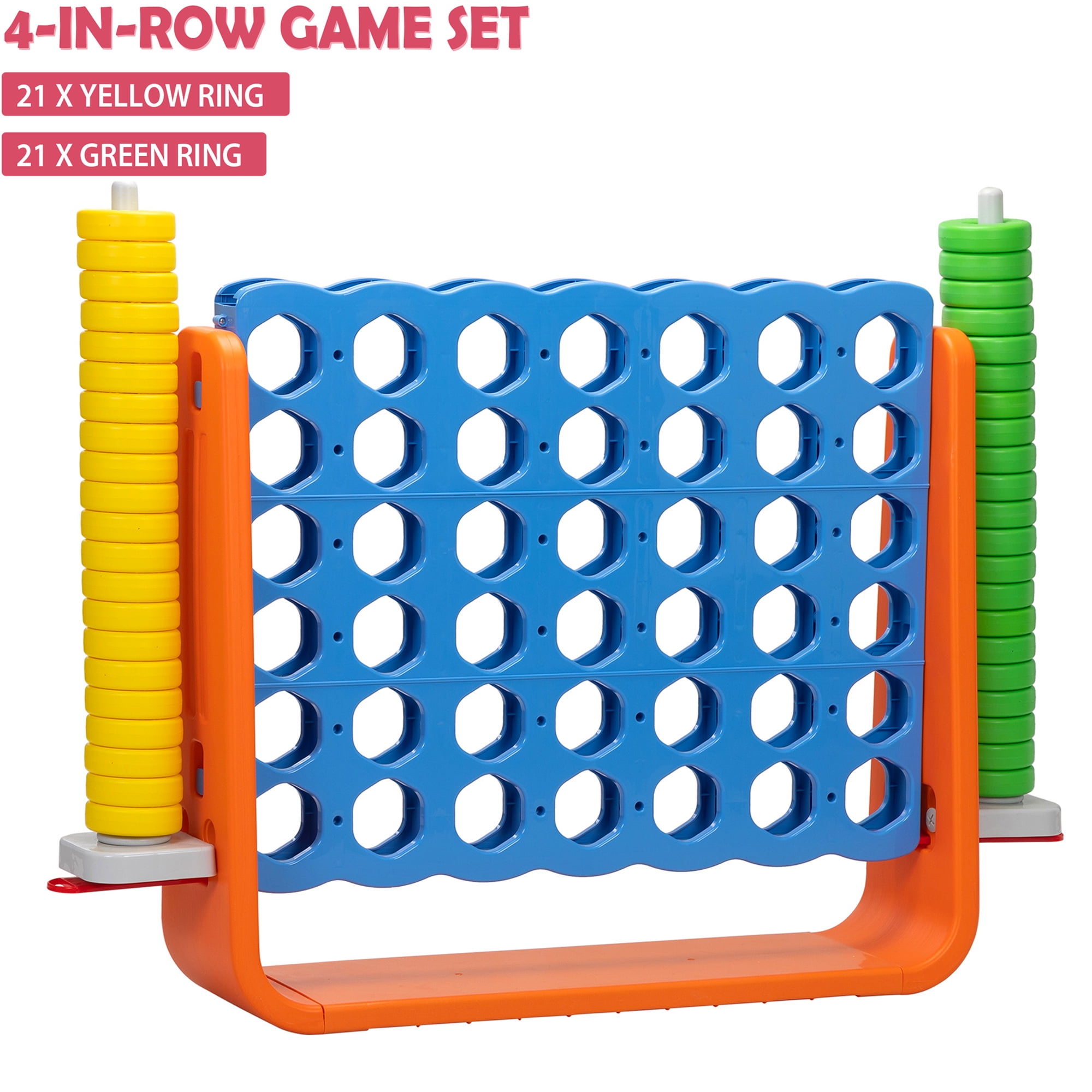 Seizeen Jumbo 4-to-Score 4 in A Row Giant Game Set, Outdoor Lawn Games ...