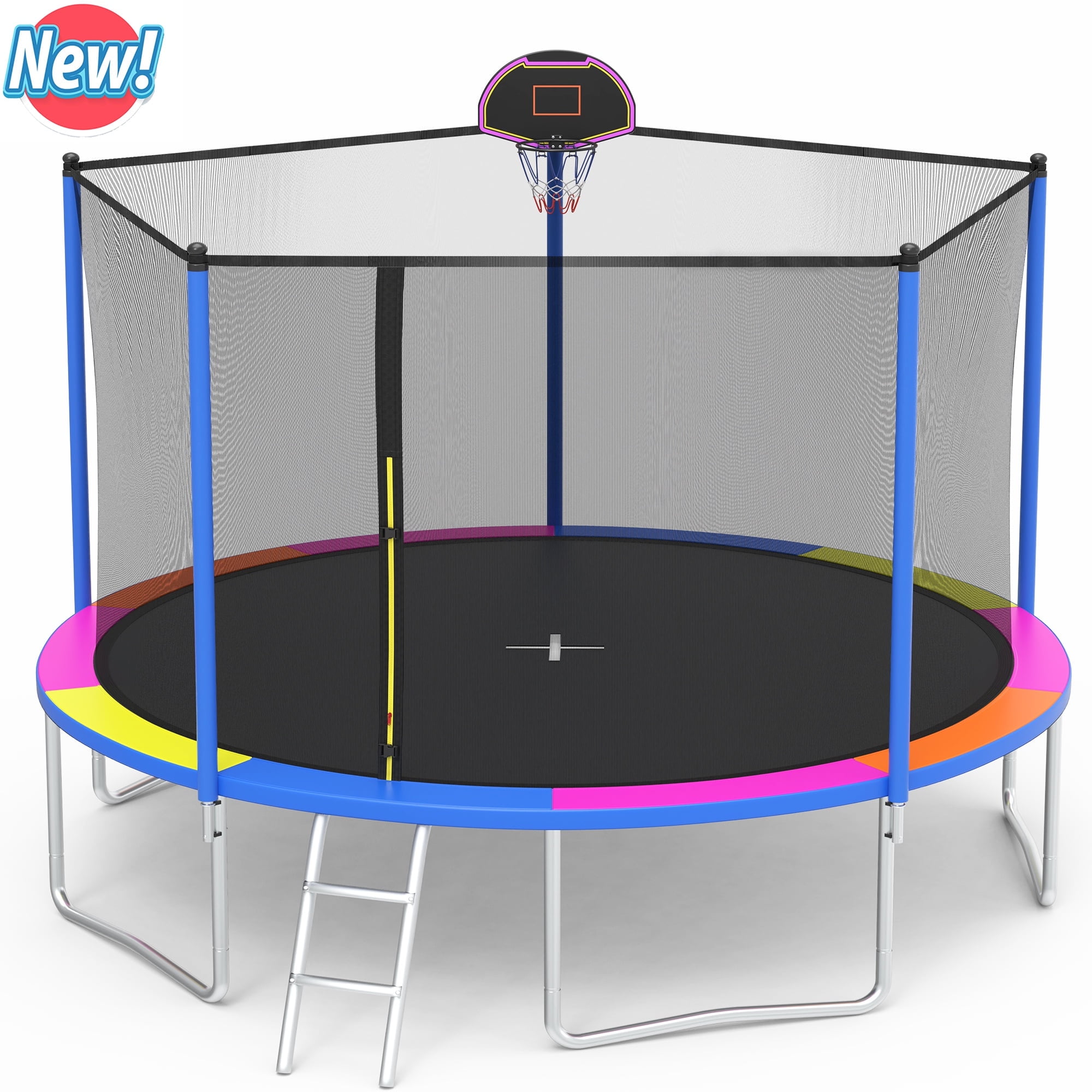 Free Shipping! Seizeen Outdoor Trampoline for Kids, 12FT Round ...