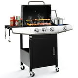 Seizeen Propane Gas Grill, 3 Burners BBQ with Side Burner, 133950BTU ...