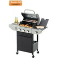 Seizeen 3 Burners Propane Gas Grill, Outdoor Camping BBQ, Stainless ...