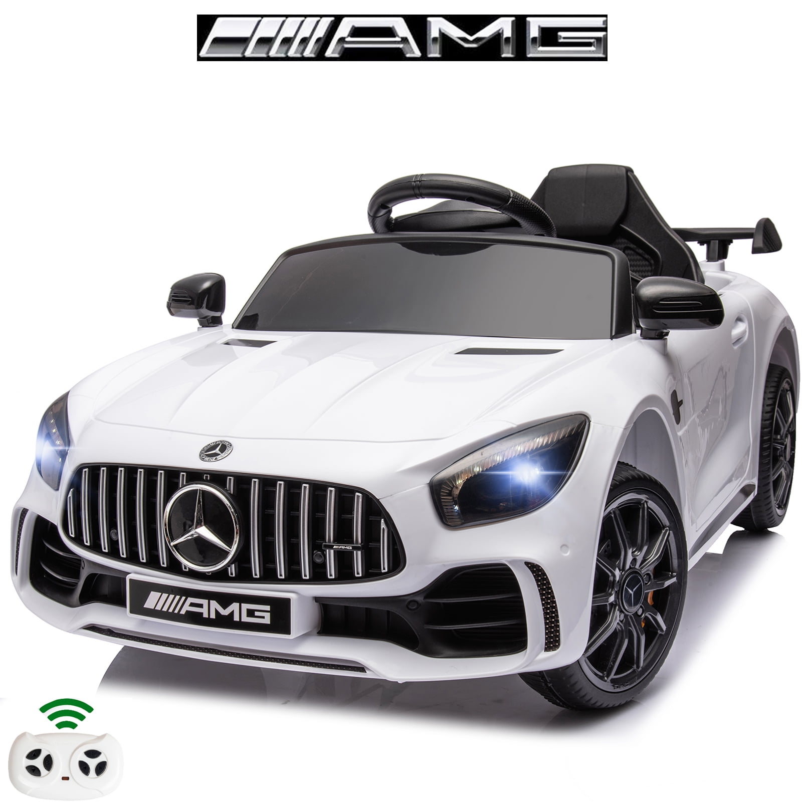 Seizeen Ride on Sport Cars for Boys & Girls, 12V Benz-GTR Kids Ride on ...