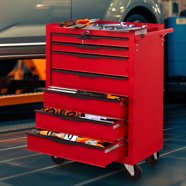 TUFFIOM Heavy Duty 5-Drawer Mobile Tool Chest, Lockable Storage ...