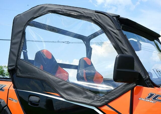 Seizmik UTV Soft Half Upper Door Kit-Zippered Windows for Polaris ...