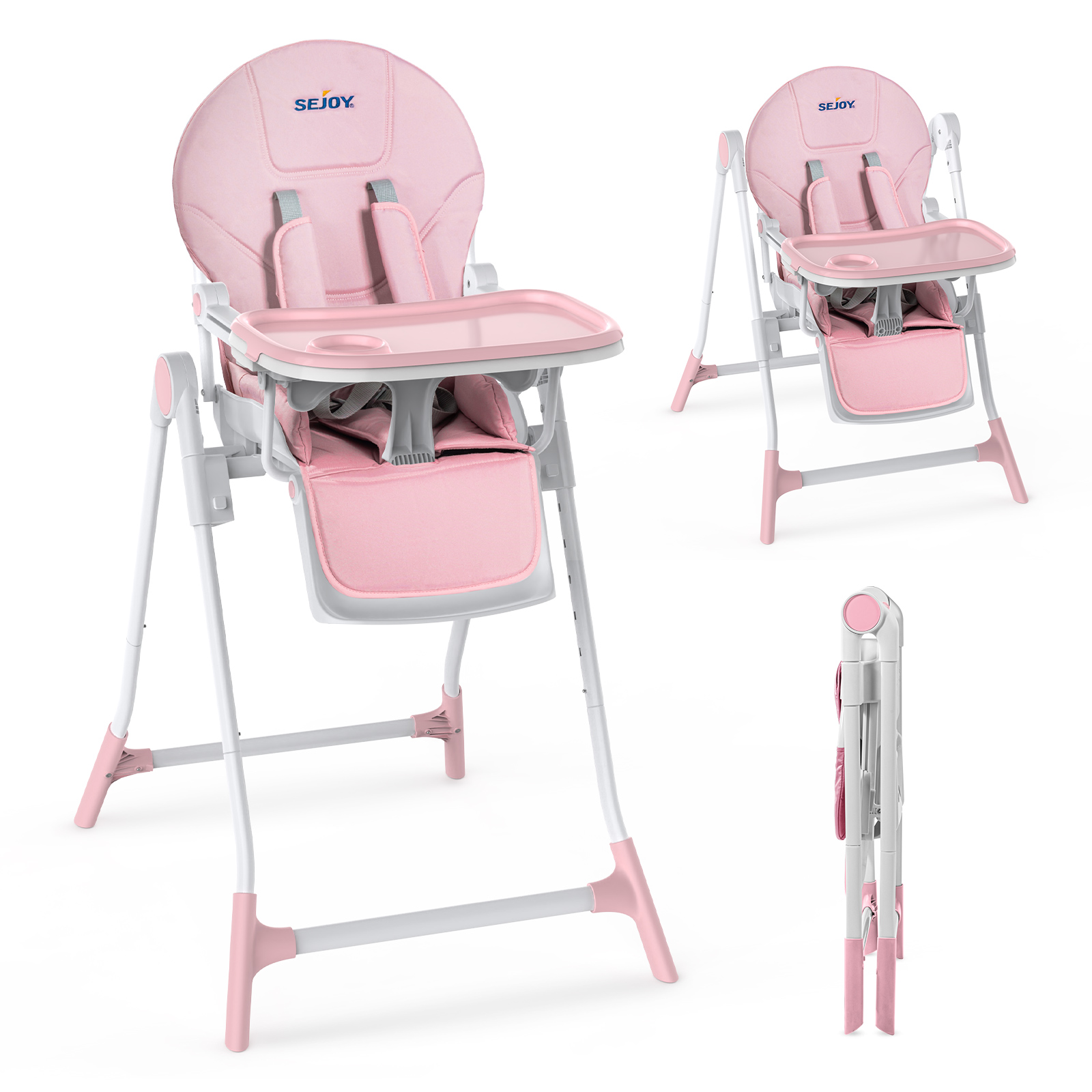Dream On Me Lulu 2-in-1 Highchair, Convertible, Compact High Chair ...