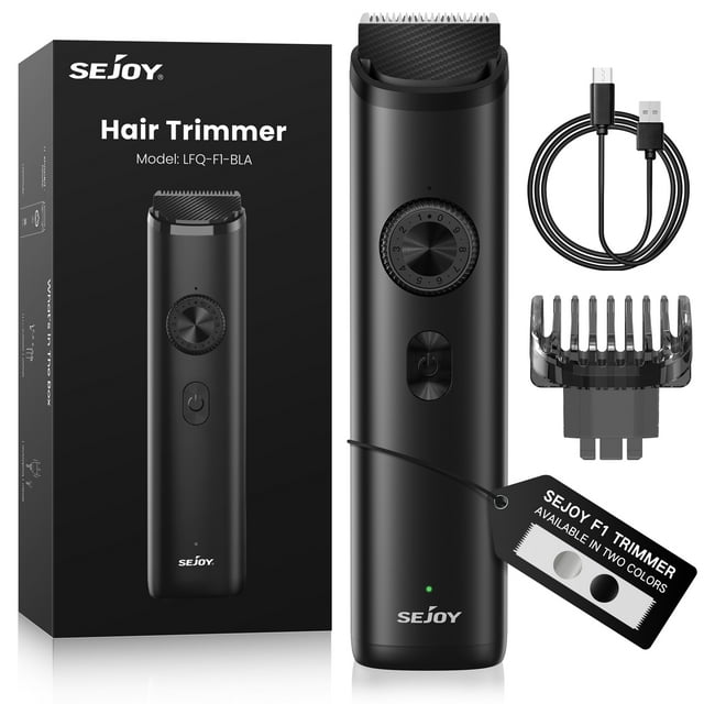 Sejoy Men's Beard Trimmer, Adjustable Body Hair Cutting Machine, USB ...
