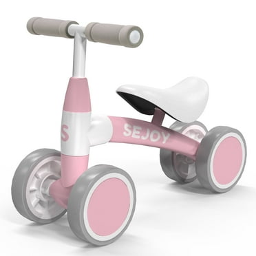 Lillilook Infant First Stride Balance Bike, 4 Wheels, No Pedals, Walker ...