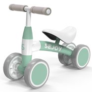 Lillilook Infant First Stride Balance Bike, 4 Wheels, No Pedals, Walker ...