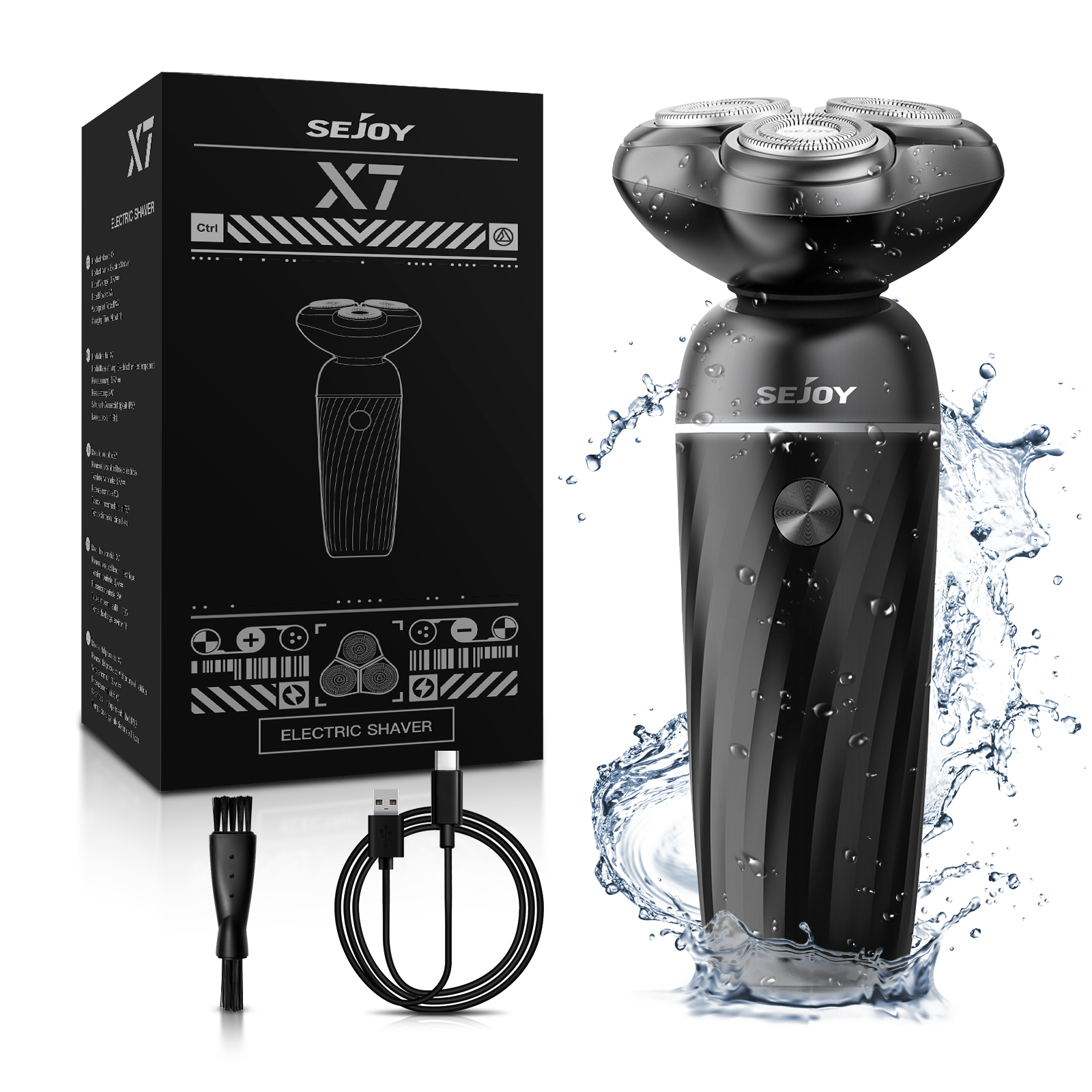 Remington R8 WetTech Lithium Powered Wet/Dry Rotary Shaver, Men's ...