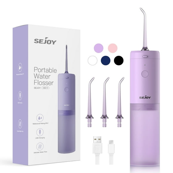 Sejoy Cordless Water Flosser, Rechargeable Portable Oral Irrigator ...