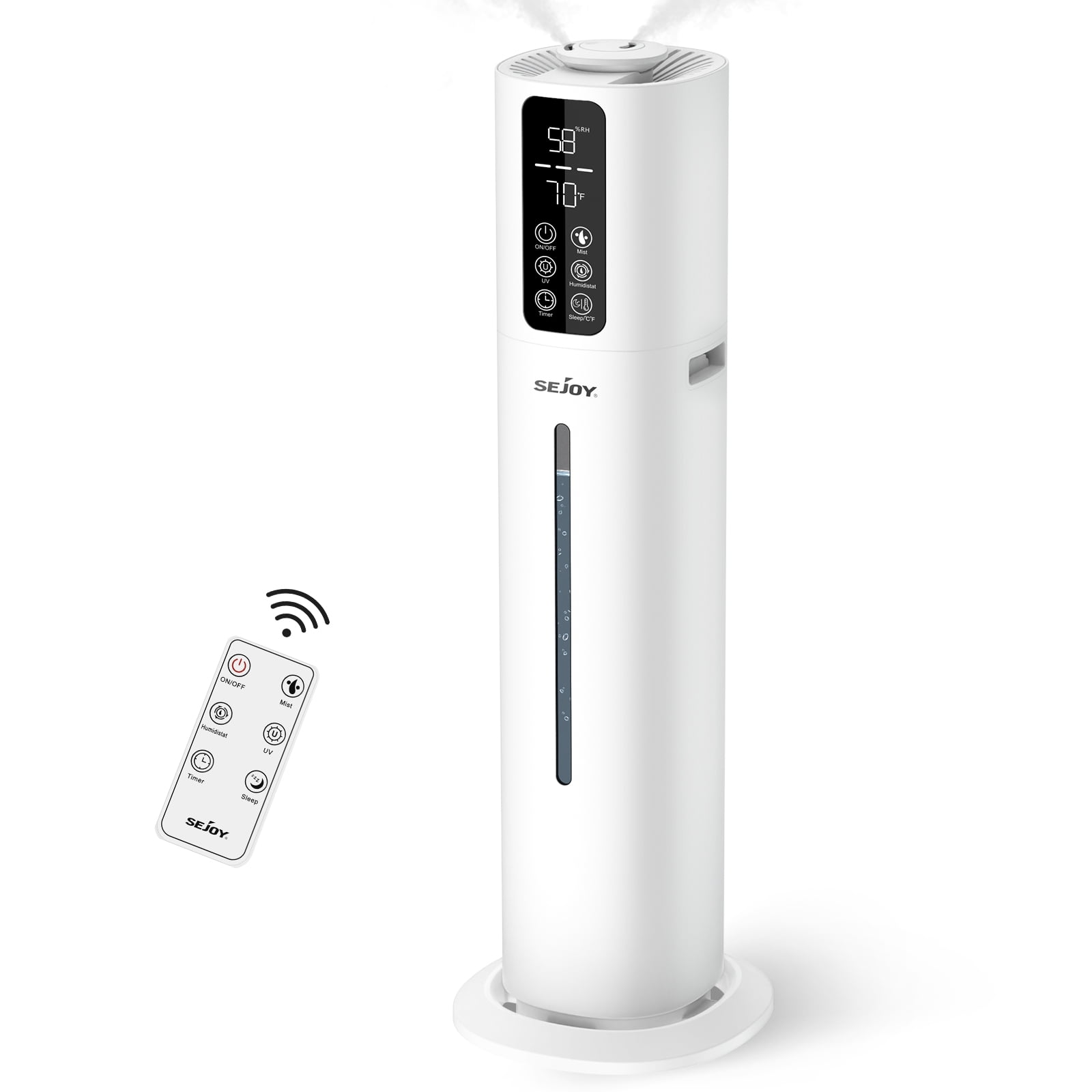 Sejoy Humidifier for Large Rooms, Ultrasonic Baby Humidifier, 2.11 gal ...