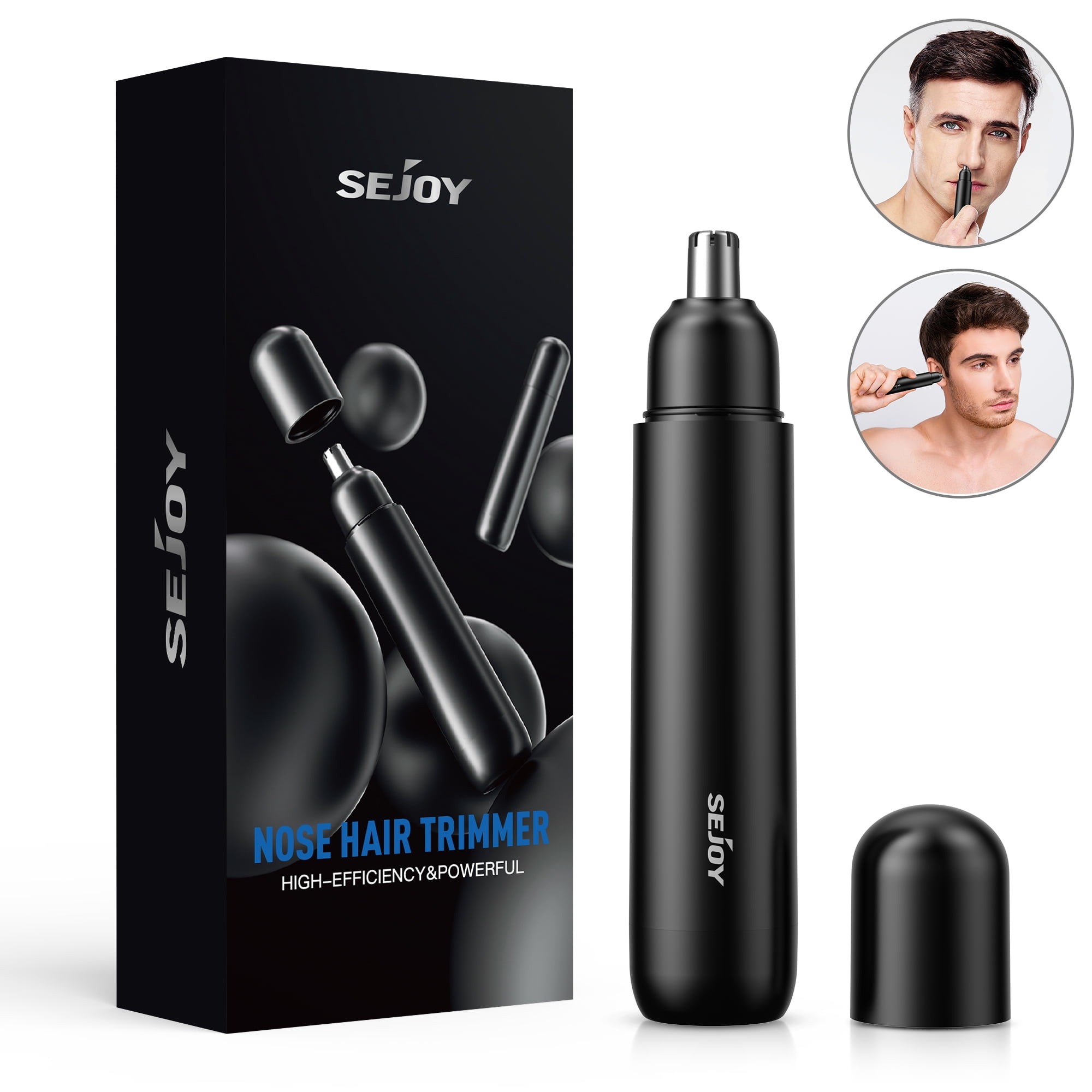 Sejoy Nasal & Brow Hair Trimmer, Electric Painless Removal Clipper for ...