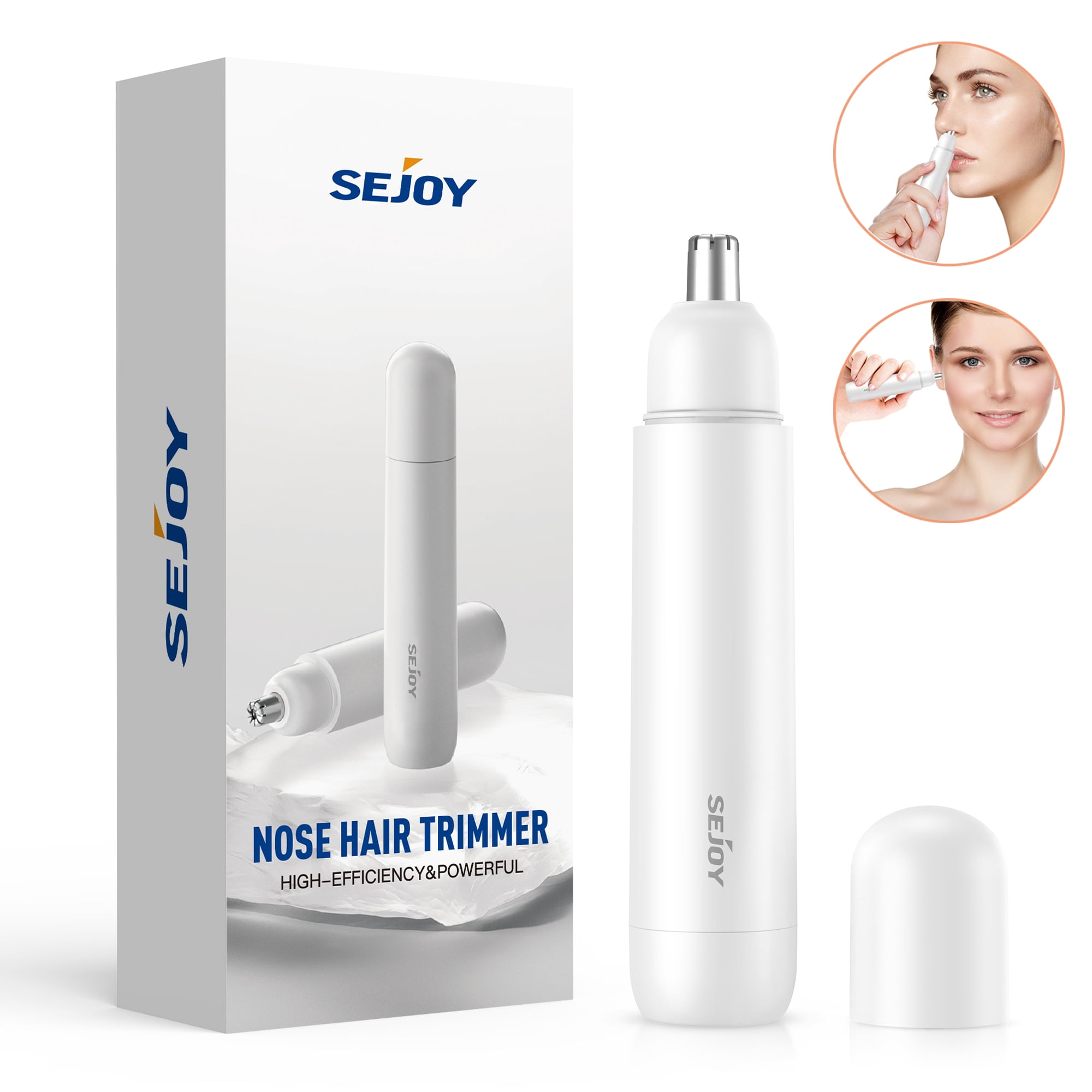 Sejoy Battery Operated Nasal Trimming, Painless Nose and Ear Hair ...