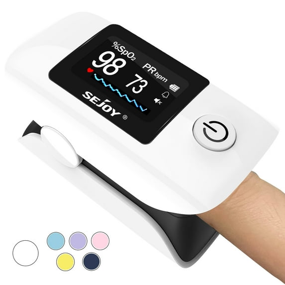 Sejoy Pulse Oximeter Fingertip, Oxygen Saturation and Pulse Rate ...