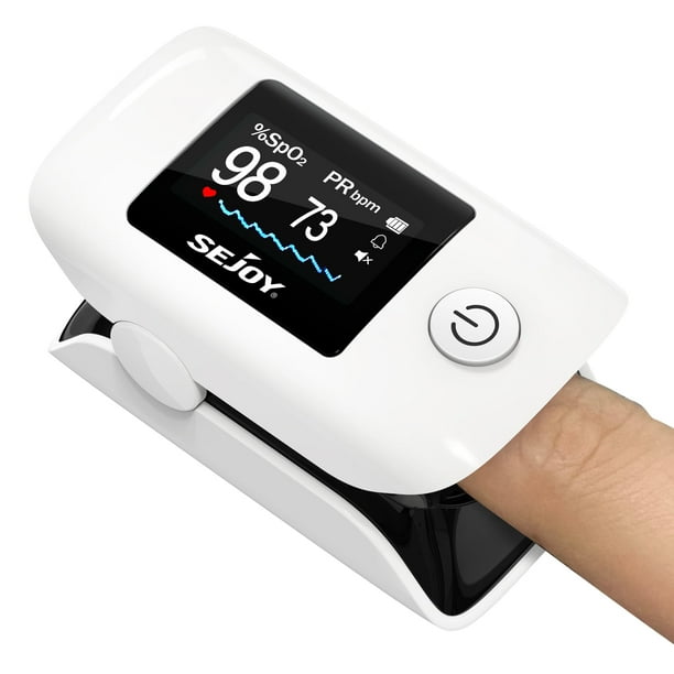 Sejoy Pulse Oximeter Fingertip with Sound Reminder, Smart Blood Oxygen ...