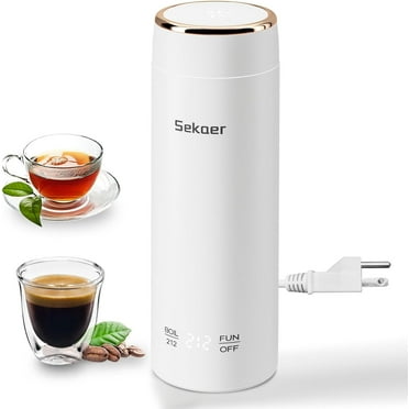500ML Stainless Steel Portable Electric Kettle: USB Powered, LCD ...