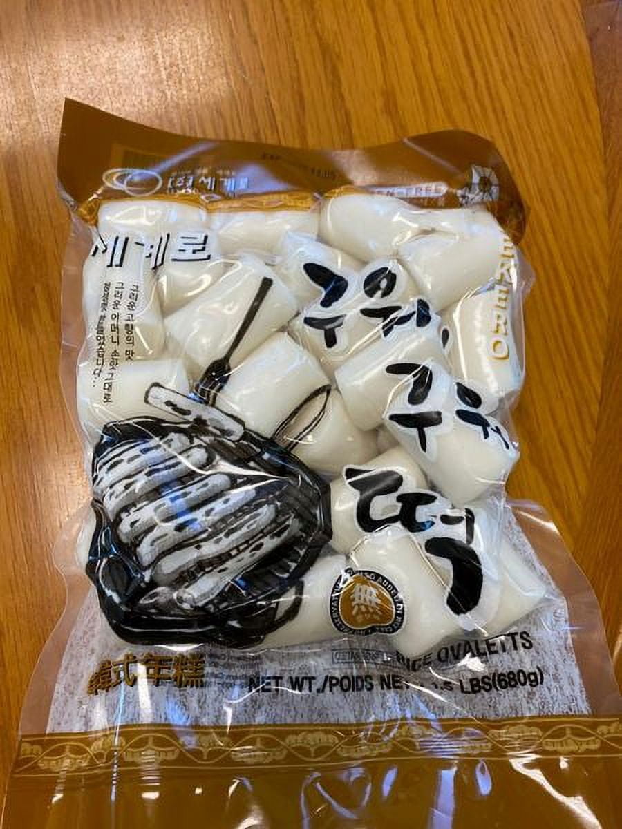Sekero Korean Rice Cake, Tteokbokki, Delicious Rice Rolls, 24oz Pack ...